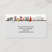 Gray Farm Animals Veterinary Calling Card | Zazzle