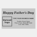 Gray Father’s Day Business Rectangle Sticker | Zazzle