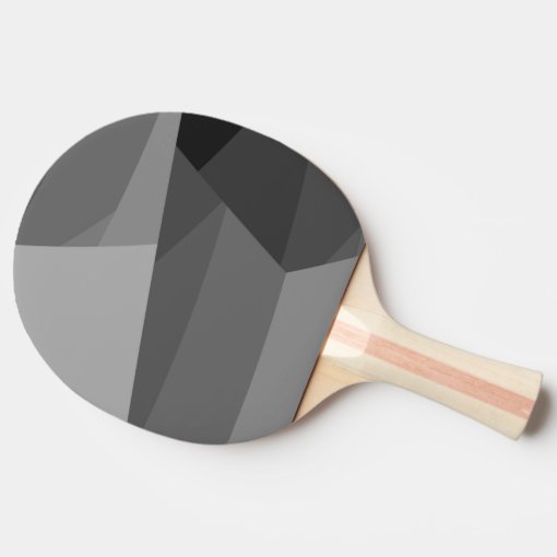 Gray Geometric Blocks Ping Pong Paddle | Zazzle