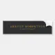 Gray Gold Color Professional Minimalist Bumper Sticker | Zazzle