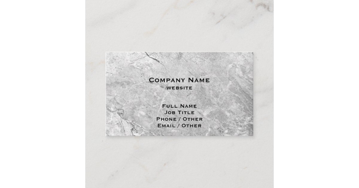 Gray Granite Business Card | Zazzle