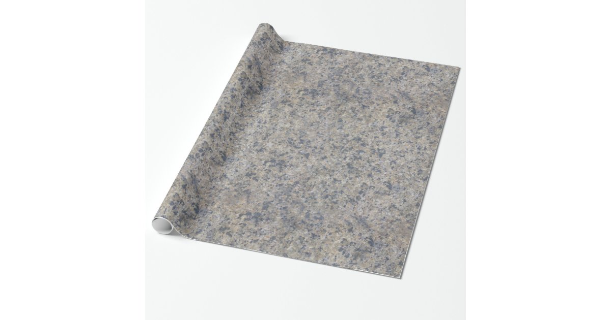 Gray Granite Stone Texture Wrapping Paper | Zazzle