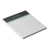 Gray Green Simple Border Notepad | Zazzle