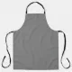 Gray Grey Color Simple Monochrome Plain Gray Grey Apron | Zazzle