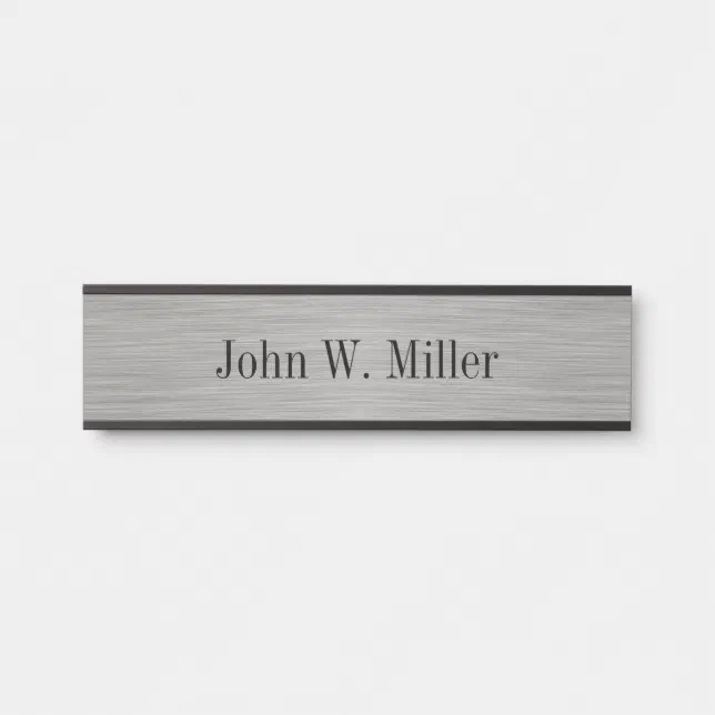 Gray Hanging Name Plate | Zazzle