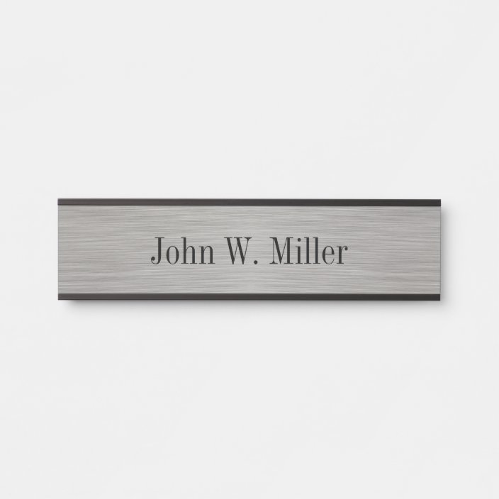 Gray Hanging Name Plate | Zazzle.com