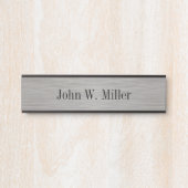 Gray Hanging Name Plate | Zazzle