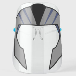 Gray Knight Helmet Face Shield | Zazzle