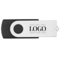 Gray Kraft Style Your Custom Company Business Logo Flash Drive | Zazzle