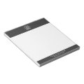 Gray Logo l Professional Business Corporate Notepad | Zazzle