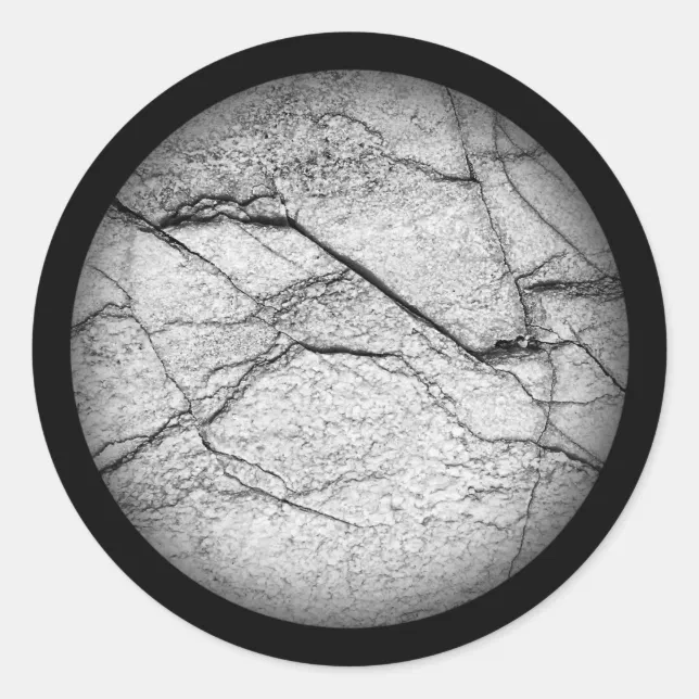 Gray Marble Dappled Concrete Classic Round Sticker | Zazzle