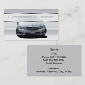 Gray Mercedes Benz Business Cards | Zazzle