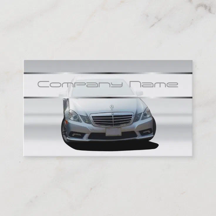 Gray Mercedes Benz Business Cards | Zazzle