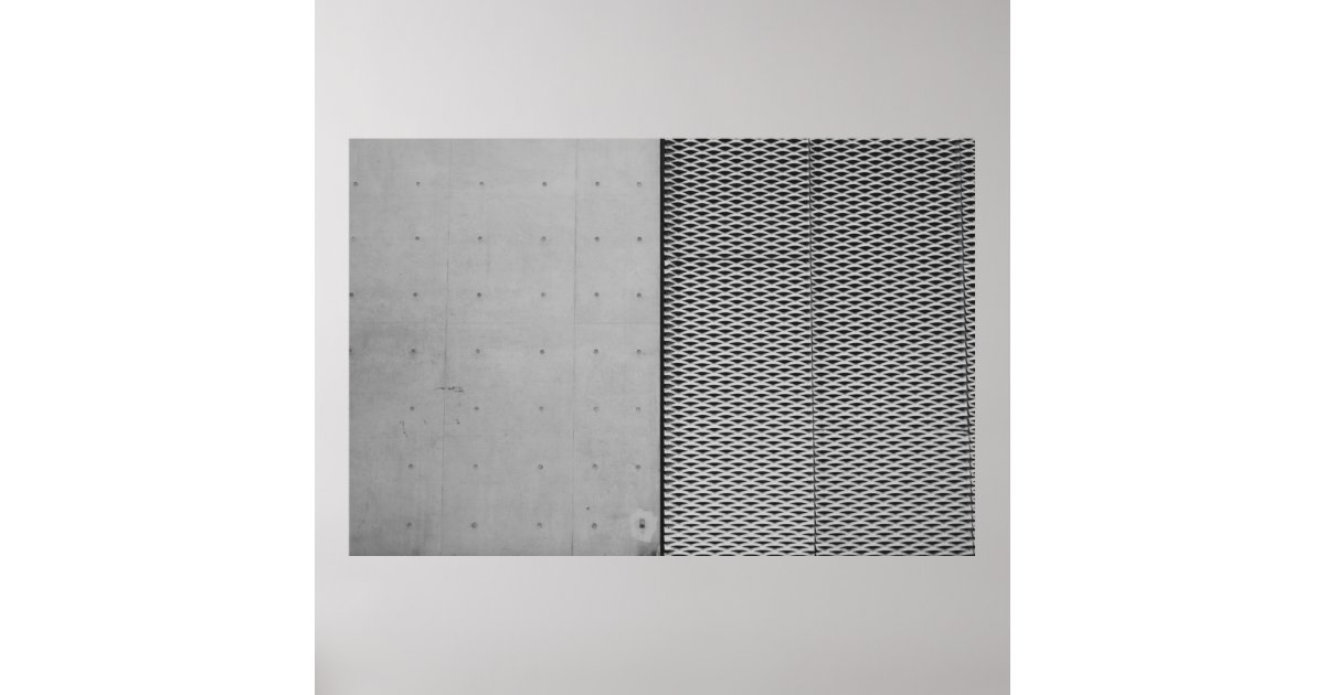 Gray metal galvanized sheet poster | Zazzle
