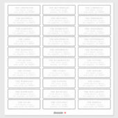 Gray modern individual wedding address labels | Zazzle
