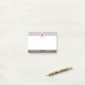 Gray Monogram Personalized Post-it Notes | Zazzle