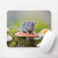 Gray Mouse On Toadstool Mouse Pad | Zazzle