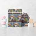 Gray Mouse Under a Toadstool Wrapping Paper | Zazzle