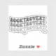 Gray Multicolored Retro Booktrovert Vinyl Sticker | Zazzle