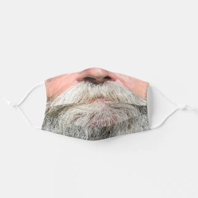 GRAY OLD BEARDED MAN DAD MASK | Zazzle