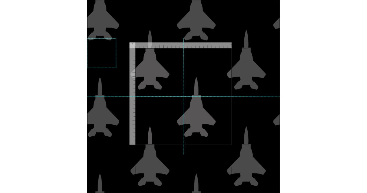 Gray on Black F-15E Fighter Jet Pattern Fabric | Zazzle
