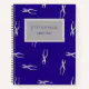 Gray pliers pattern blue Spiral Notebook | Zazzle