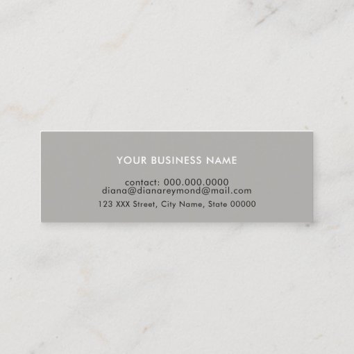 gray professional profile card with gold heart | Zazzle