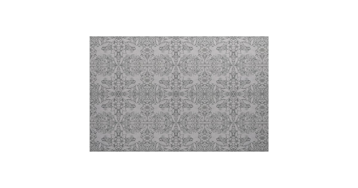 Gray Rabbit Fabric Exclusive Original Design Art | Zazzle