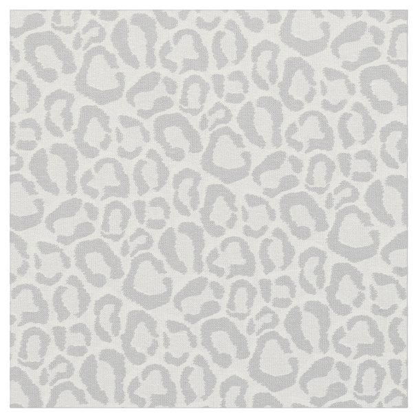 Snow Leopard Print, Beige, Tan, and Cream Fabric | Zazzle.com