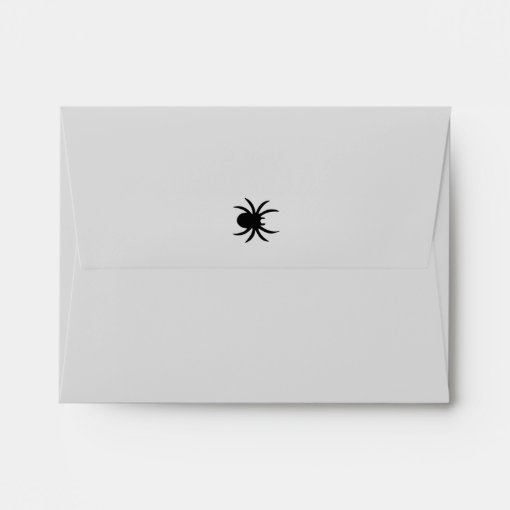 Gray Spiders and Lace RSVP Envelope | Zazzle
