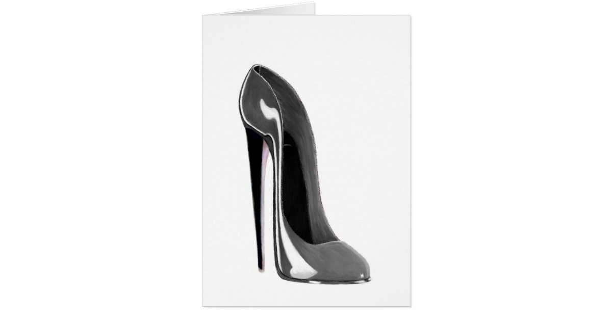 Gray Stiletto Shoe | Zazzle
