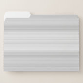 Gray Stripe File Folders | Zazzle