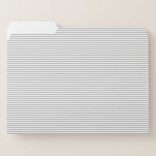 Gray Stripe File Folders | Zazzle