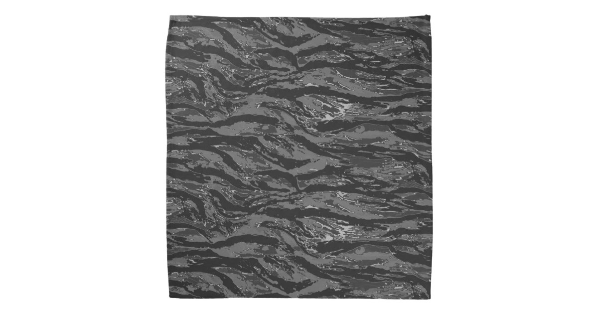 Gray Striped Camo Bandana | Zazzle.com