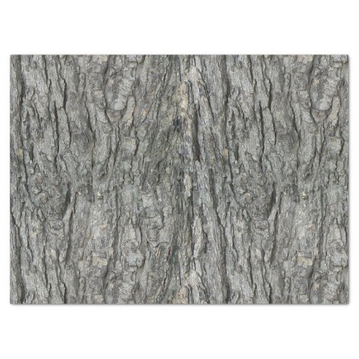 Gray Tones Rustic Wood Bark Print Tissue Paper | Zazzle