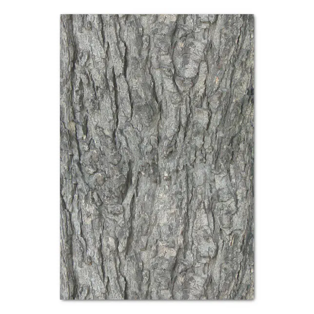 Gray Tones Rustic Wood Bark Print Tissue Paper | Zazzle