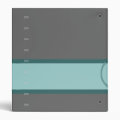 GRAY & TURQUOISE Customizable Wedding Binder | Zazzle
