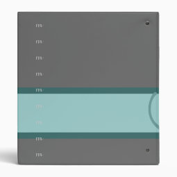 GRAY & TURQUOISE Customizable Wedding Binder | Zazzle