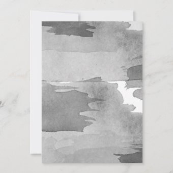 Gray Watercolor - Photo - Celebration of Life Invitation | Zazzle