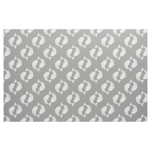 Vintage Japanese Koi Fish Scales Pattern Fabric | Zazzle.com