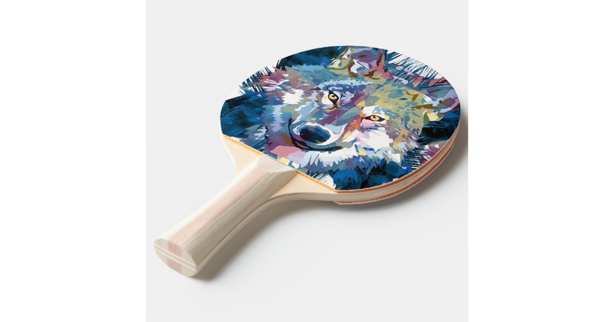 Gray Wolf Head - Wolf Ping Pong Paddle | Zazzle