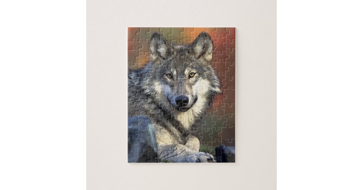 Gray Wolf Jigsaw Puzzle | Zazzle