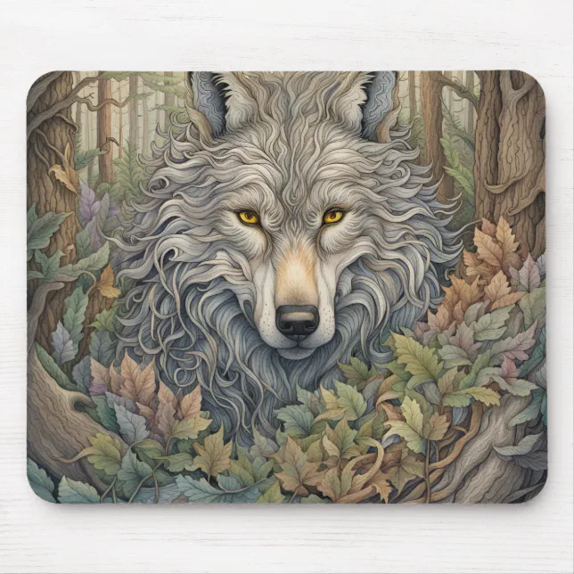 Gray Wolf Mouse Pad | Zazzle