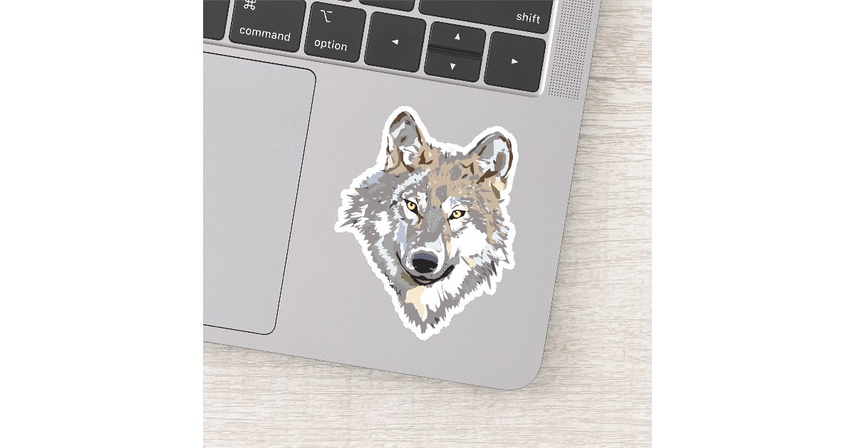 Gray Wolf Sticker | Zazzle