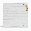 Gray Wood Dusty Floral Teacher Binder | Zazzle
