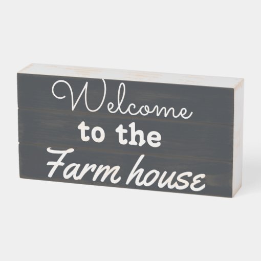Gray Wooden Box Sign | Zazzle