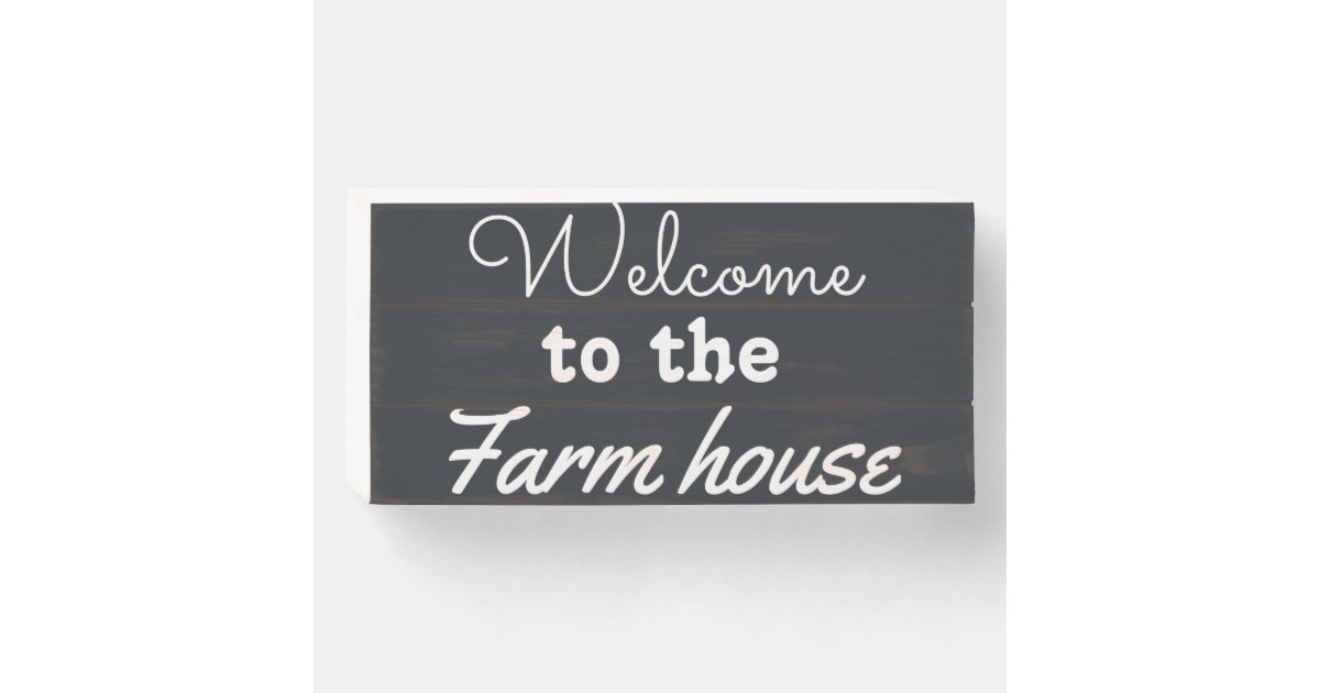 Gray Wooden Box Sign | Zazzle