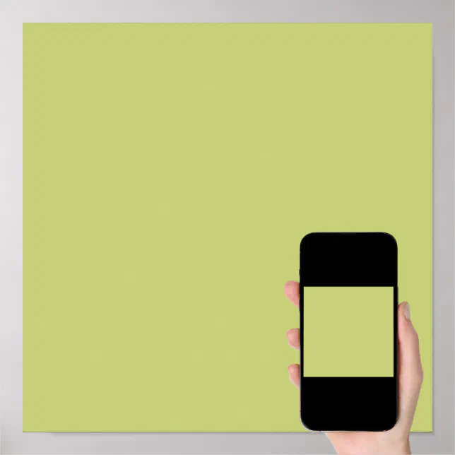 Grayish apple green (solid color) Poster | Zazzle