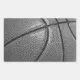 Grayscale Basketball Rectangular Sticker | Zazzle