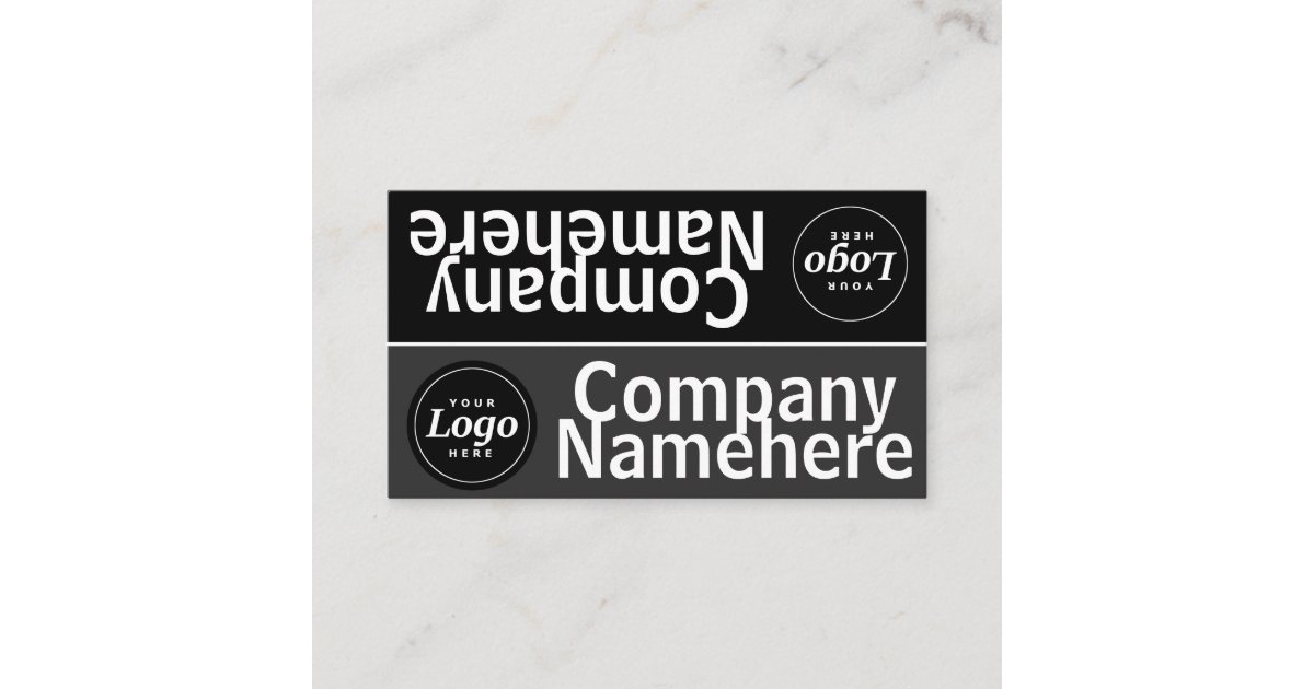 Grayscale Dual Business Card | Zazzle